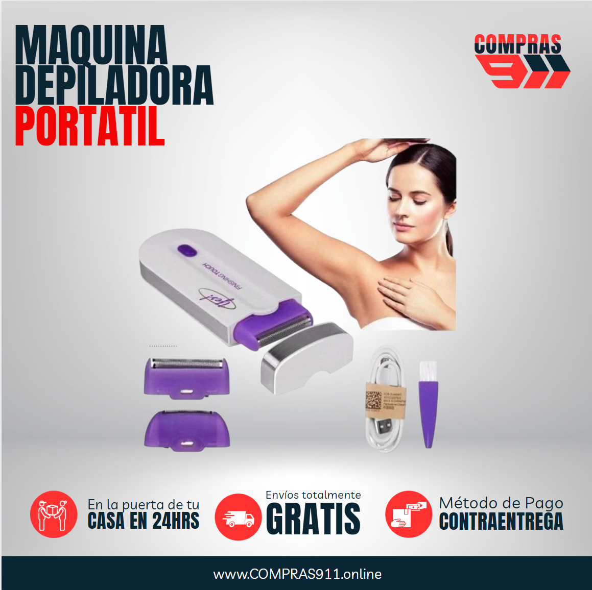 💫 ¡Elimina el vello sin dolor desde casa con YES! Finishing Touch – Compras 911